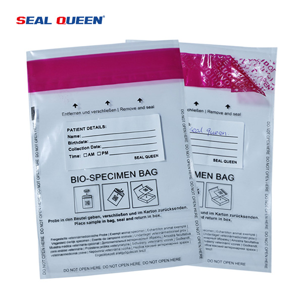 Seal Queen Tamper Evident Bio Specimen Bag with High Security Seal