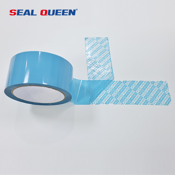 Custom Blue Tamper Evident Security Sealing Tape Anti-Counterfeit Tape