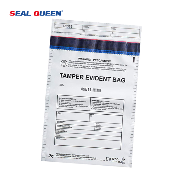 Security Seal OpaqueTamper evident bag with customized design