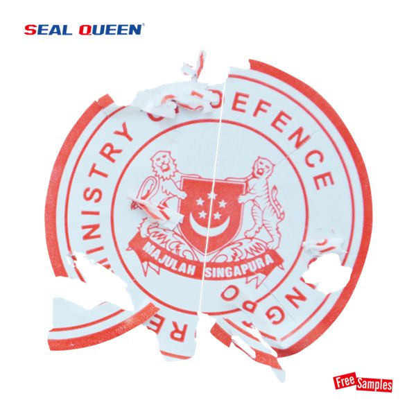 Egg-Shell Label Die-Cutting Fragile Adhesive Sticker Damage VOID