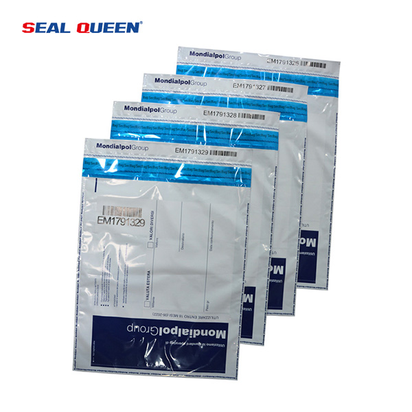 Customer Logo Security Deposit Bag Tamper Evident Envelope with Unique ...