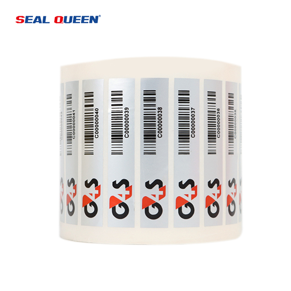 Custom print matte Sliver warranty VOID tamper evidence sticker